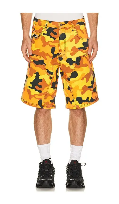 HUF Kinda Loose Double Knee Camouflage Print Shorts