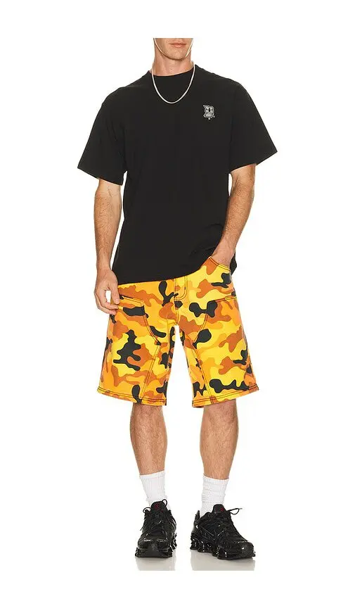 HUF Kinda Loose Double Knee Camouflage Print Shorts
