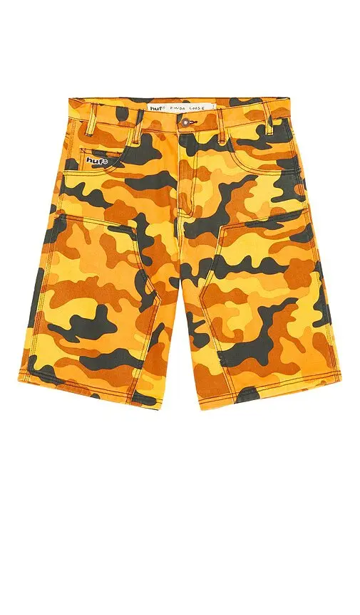 HUF Kinda Loose Double Knee Camouflage Print Shorts