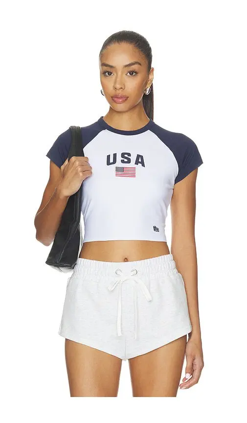 HYPE AND VICE Usa Homerun" Graphic T-shirt - Navy