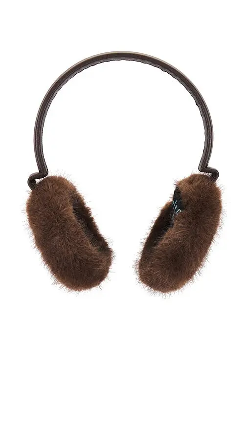 Jocelyn Faux Mink & Leather Earmuffs