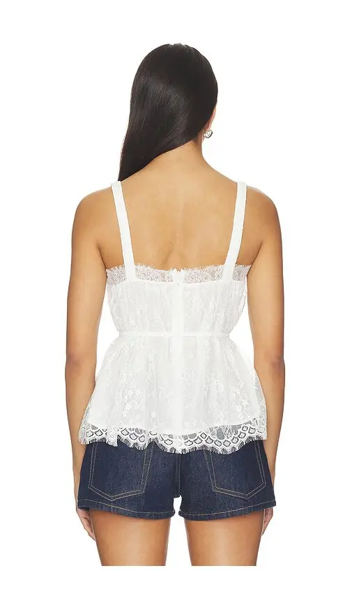 Tularosa Leanna Lace Peplum Top
