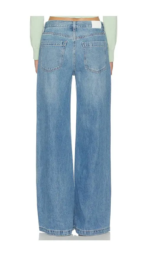 PISTOLA Jadyn Low Slung Palazzo Jeans With Drawcord - Blue