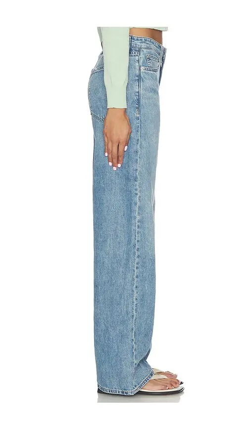 Rag & Bone Featherweight Logan Wide Jeans - Blue