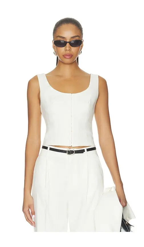 Paige Carra Top - Ivory