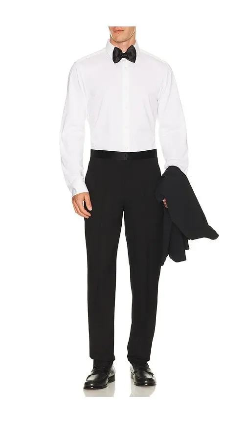 Theory Mayer Tuxedo Pant In Stretch Wool In . Also