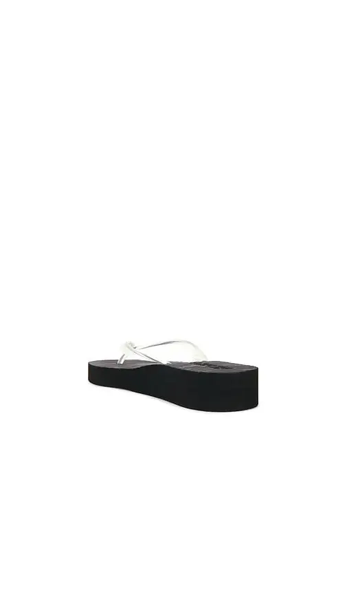 VELOUR Tapered Platform Flip Flop - Black