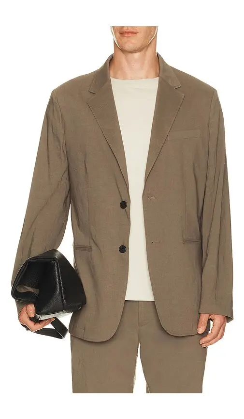 Theory Standard Blazer In Good Linen In . Also - Brown