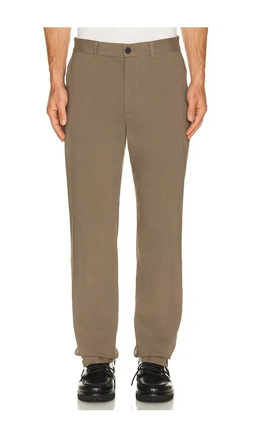 Theory Standard Pant In Good Linen - Brown