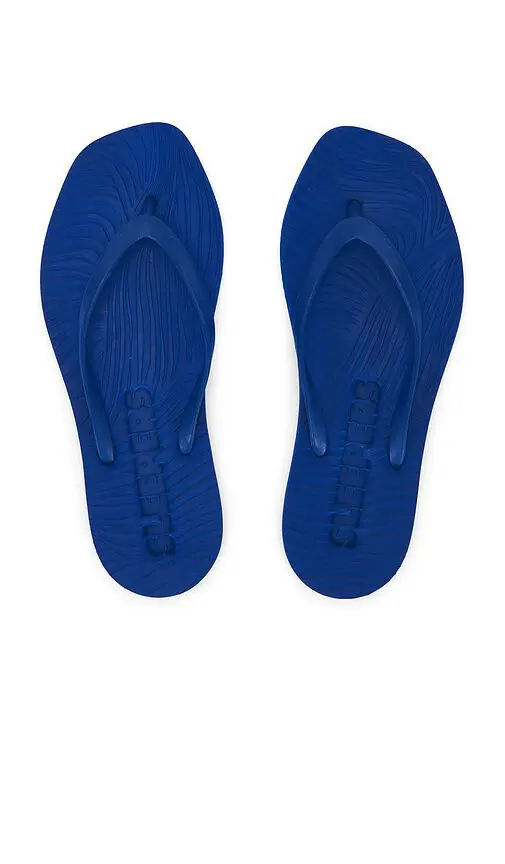 VELOUR Tapered Flip Flop - Blue