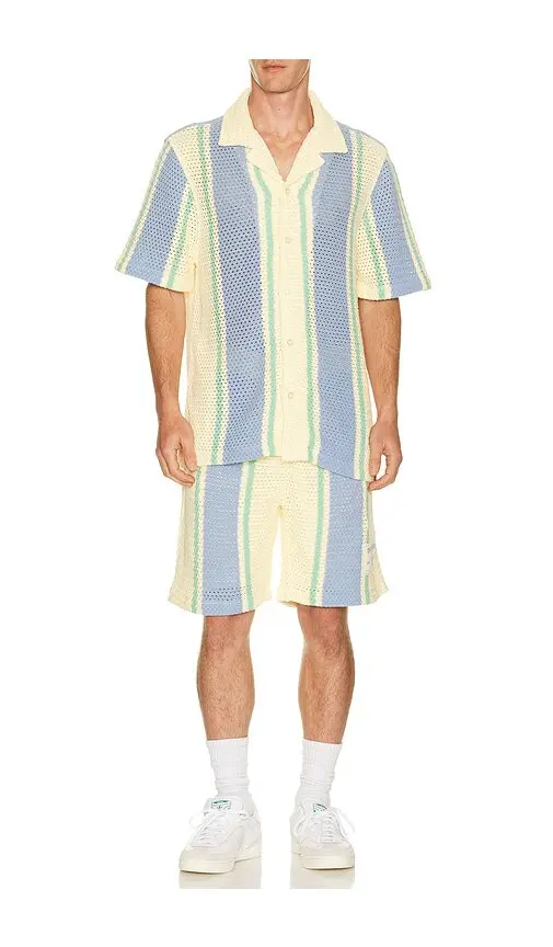True Religion Short Sleeve Knit Stripe Shirt In . Also