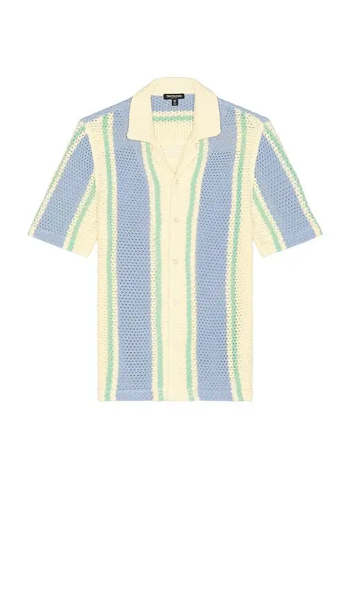 True Religion Short Sleeve Knit Stripe Shirt In . Also