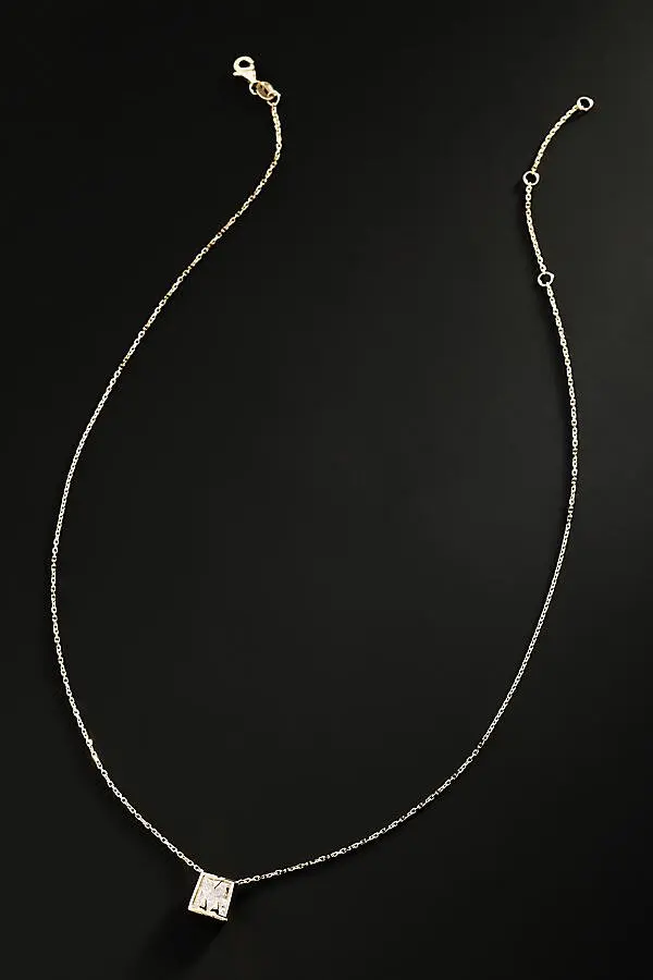 ORIANNE Lb Grown Dimond Itil Bezel Necklce - M