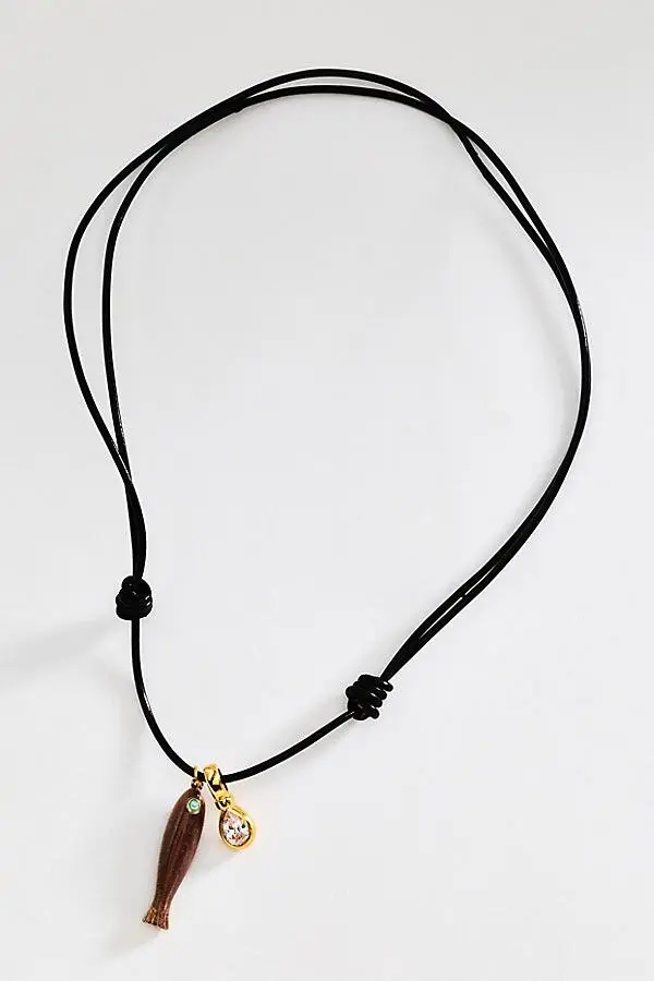 BY ALONA Sole Necklace - Brown