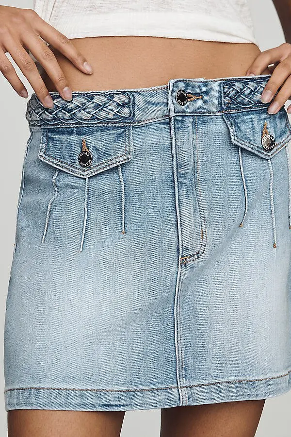Rolla's High Line Denim Mini Skirt