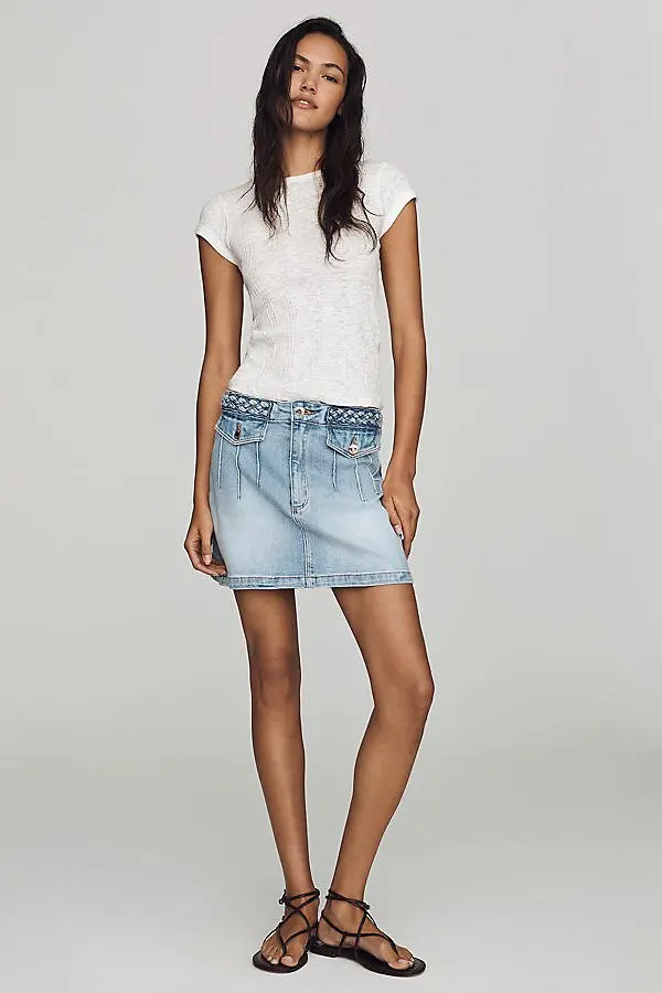 Rolla's High Line Denim Mini Skirt