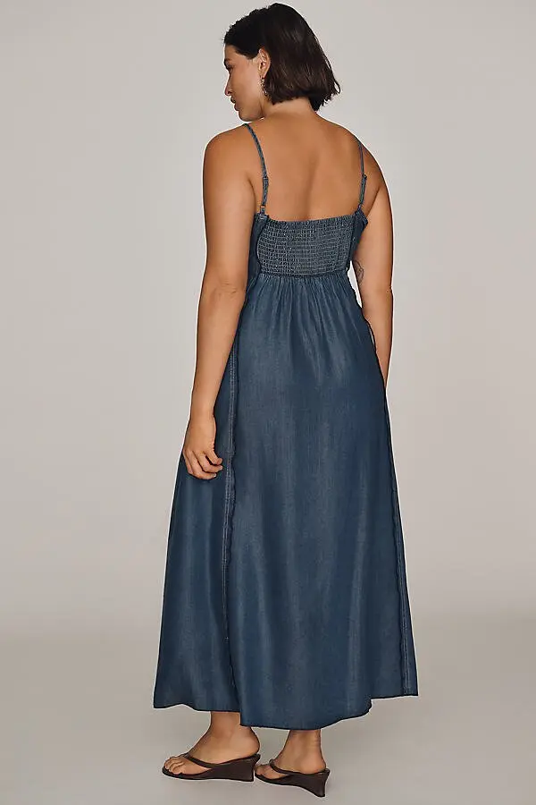 PILCRO Seamed Midi Dress