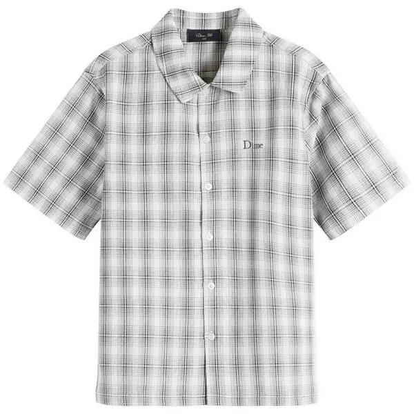 DIME Plaid Short Sleeve Shirt - Grey
