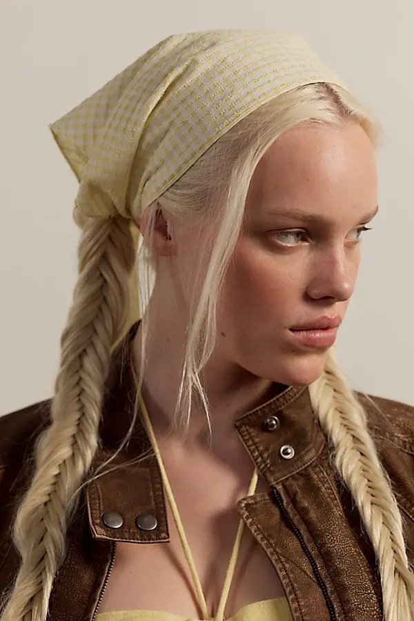 Free People Soren Hair Scarf - Yellow