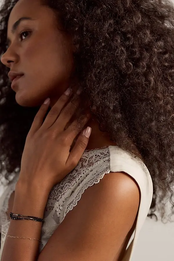 Free People Cove Collective Bracelet - Silver/black