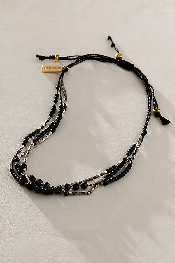 Free People Cove Collective Bracelet - Silver/black