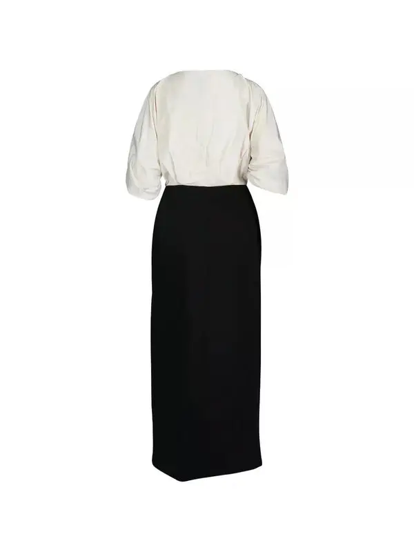 Staud Two-tone Wrap-style Dress