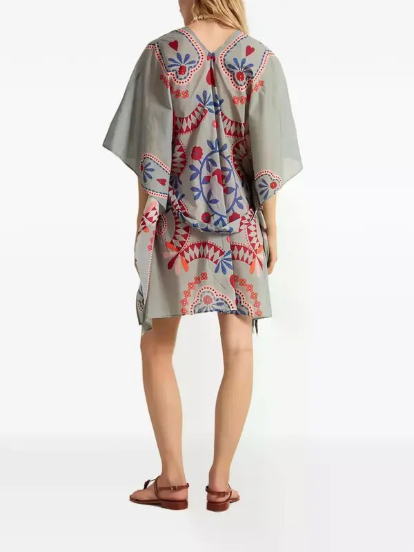 Mare Di Latte Mini Pauline Embroidered Kaftan Dress