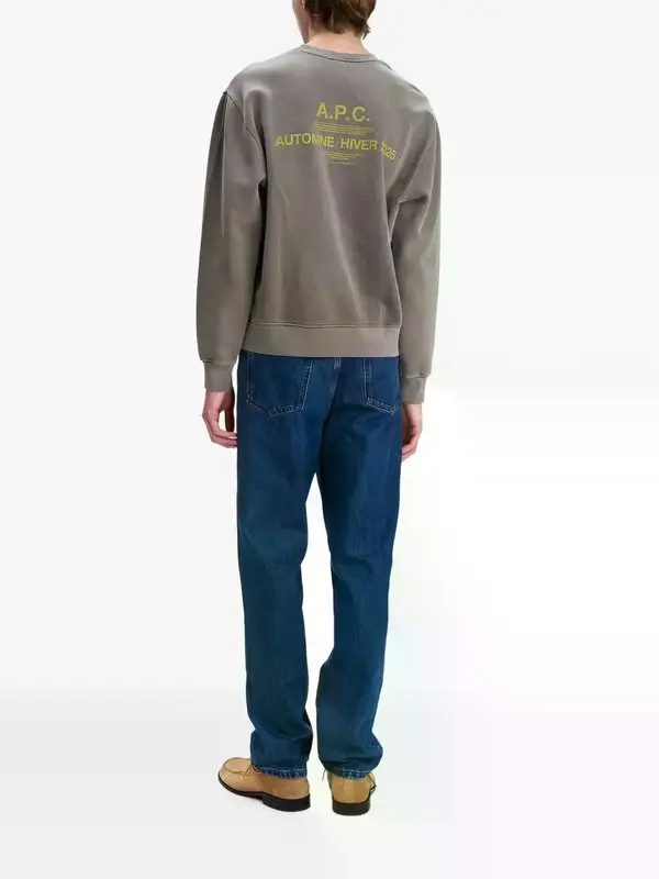 A.p.c. Logo Print Boxy Sweater