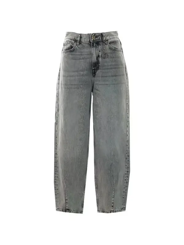Liu Jo Acid Wash Barrel Leg Jeans