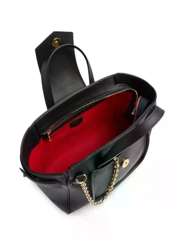 LANCEL Small Thea Grained Leather Tote Bag - Black