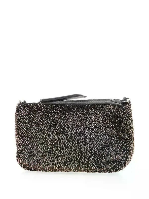 GIANNI CHIARINI Nora Pouch Sequin-embellished Clutch Bag