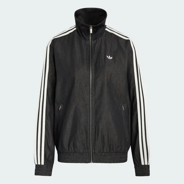 Adidas Originals Firebird Track Top - Medium Black Denim