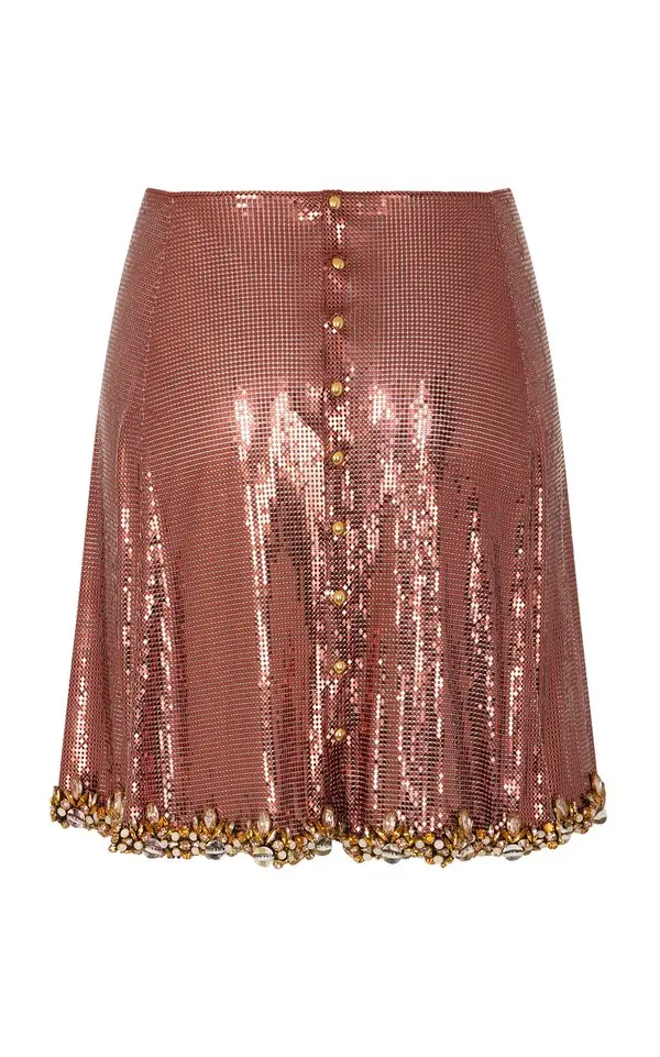 Rabanne Metallic Mini Skirt