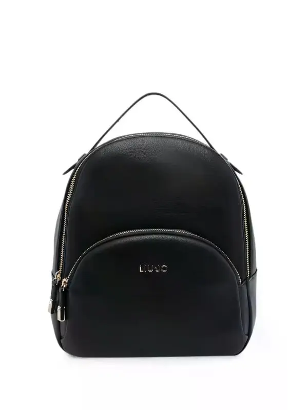 Liu Jo Grained Logo Plaque Backpack