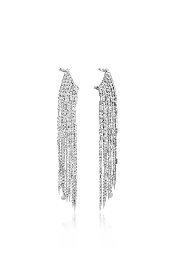 Rabanne Party Drop Earrings - Silver