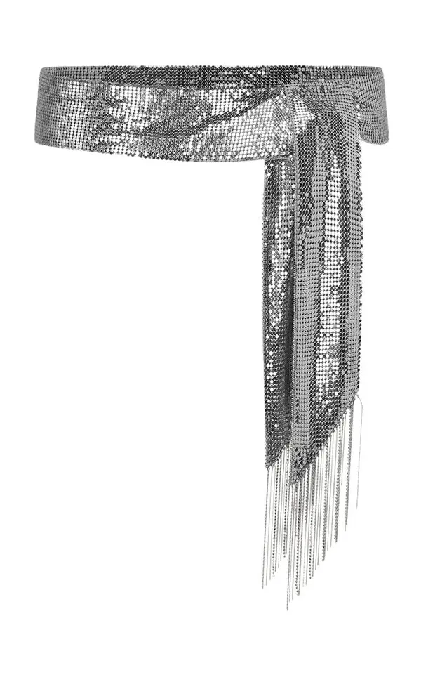 Rabanne Pixel Mesh Belt