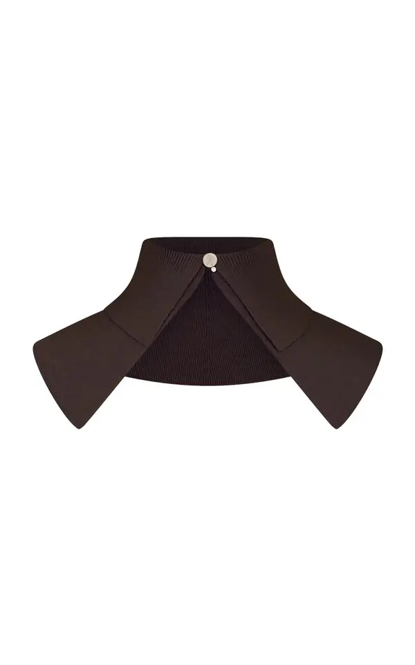 Rabanne Dark Knit Collar - Brown