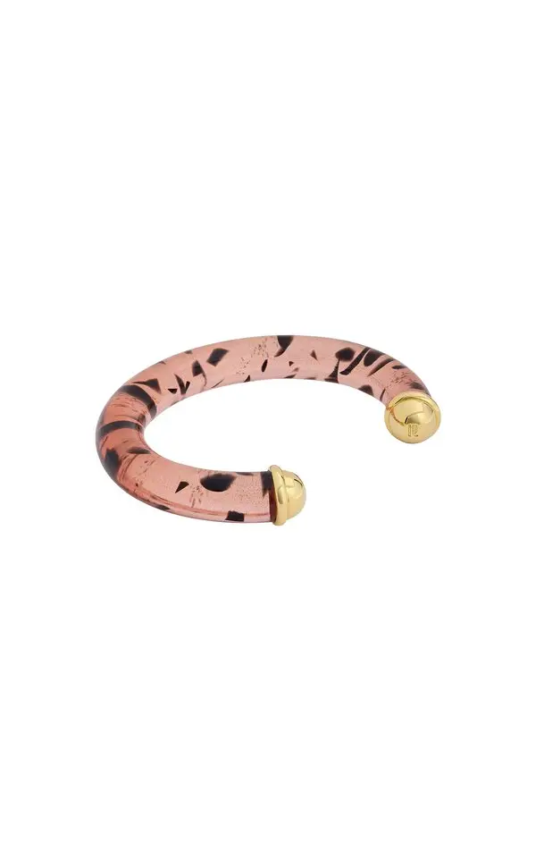 Rabanne Resin Bangle With Rosewood Finish