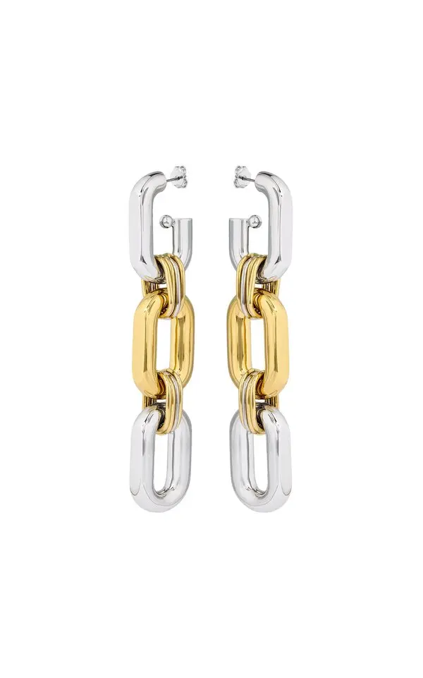 Rabanne Xl Link Two Toned Earrings
