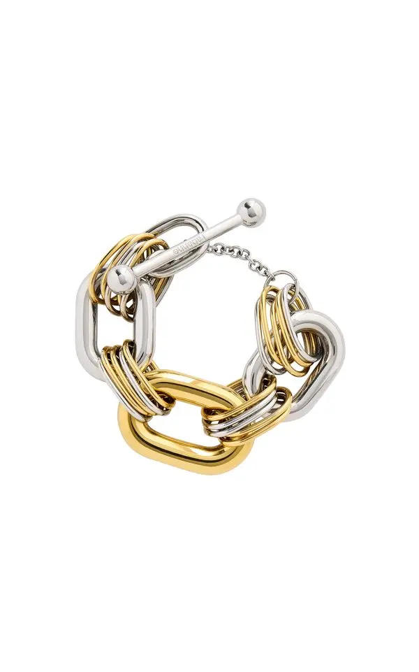 Rabanne Xl Link Two Toned Bracelet - Multi