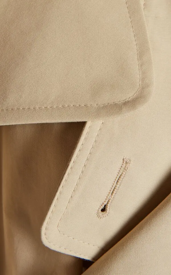 Victoria Beckham Short Cotton Trench Coat