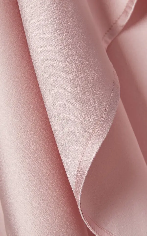 Victoria Beckham Asymmetric Draped Midi Dress - Light Pink