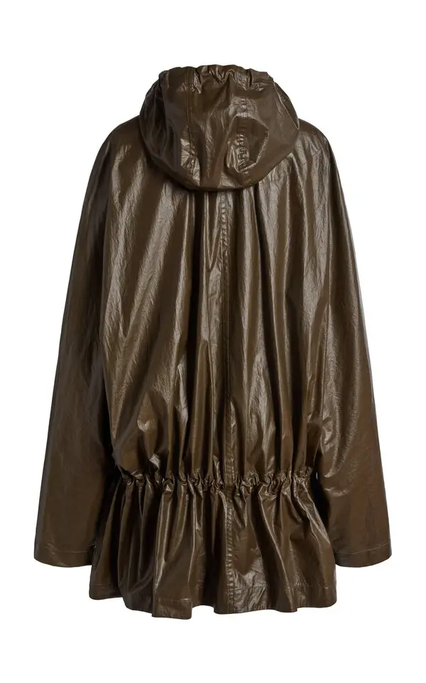 Victoria Beckham Oversized Hooded Cotton Parka