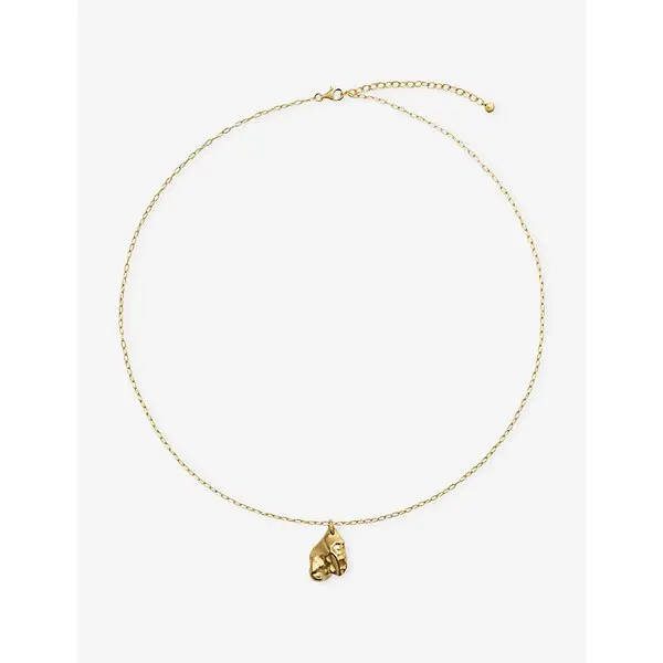 Monica Vinader Fragments 18ct Yellow Vermeil Chain Necklace - Gold