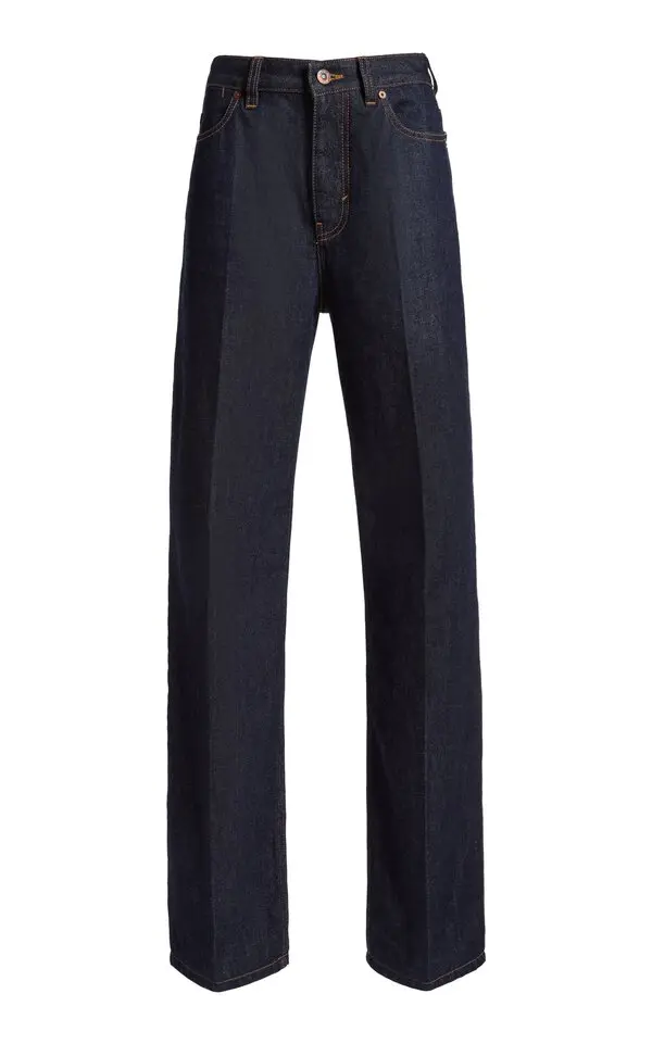 Victoria Beckham Berenice Mid-rise Straight-leg Jeans - Medium Wash