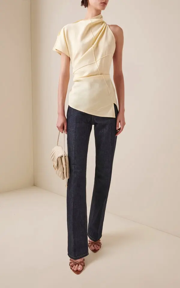 Victoria Beckham Berenice Mid-rise Straight-leg Jeans - Medium Wash