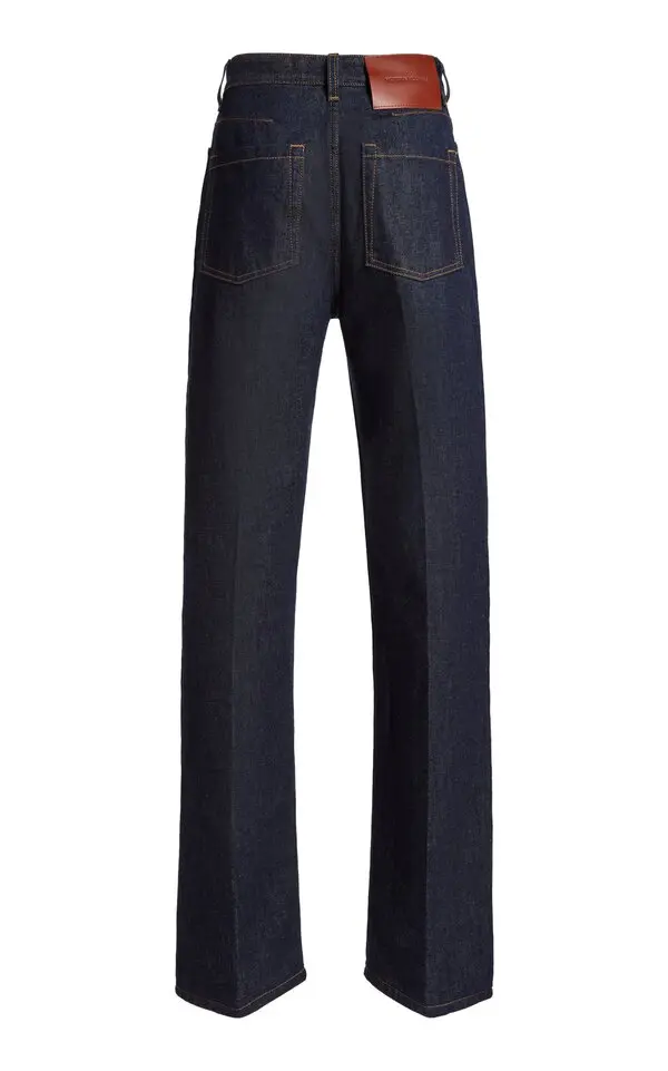 Victoria Beckham Berenice Mid-rise Straight-leg Jeans - Medium Wash