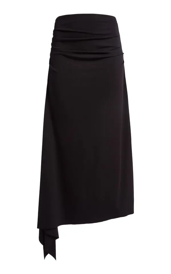 Victoria Beckham Asymmetrical Gathered Skirt