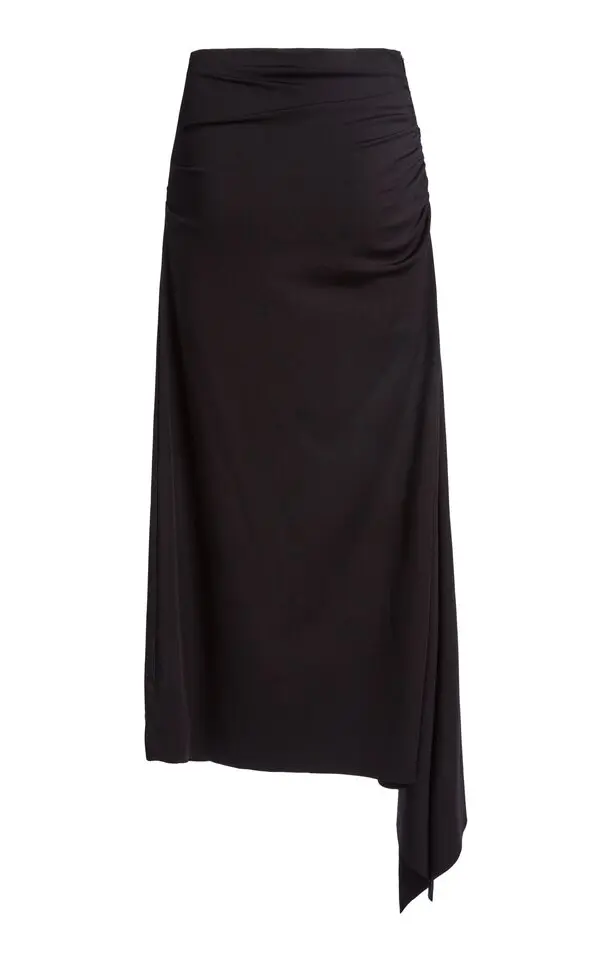 Victoria Beckham Asymmetrical Gathered Skirt