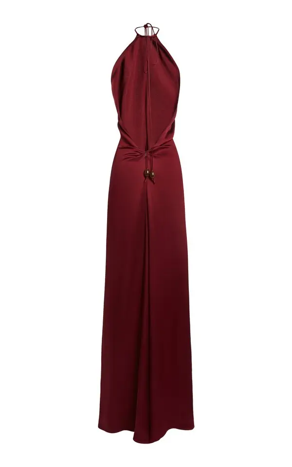Victoria Beckham Halter Neck Maxi Dress